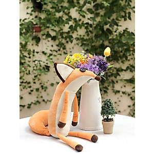 The Little Fox Le Petit Fox Plush Doll Puppet Toy, Fox Throw Pillow Orange Fox Cartoon Sleeping Stuffed Toy for Prince Christmas/Birthday/Party