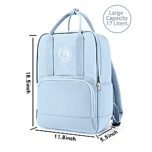 KALIDI Casual Daypack Backpack for Women, Stylish School College Travel Bookbag Computer Backpack, Light Weight Work Shopping Doctor Bags for Men Student Girls Boys Fit 15.6inch Laptop Notebook-Blue