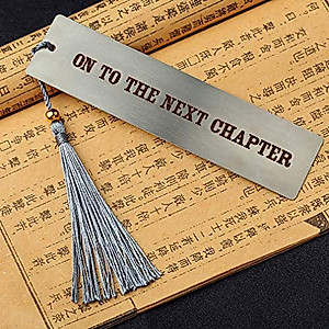 Bookmarks for Book Lovers Metal Book Mark Engraved I Love You Bookmark for Woman Gifts for Reader Book Mark (Silver Our Story is My Favorite)