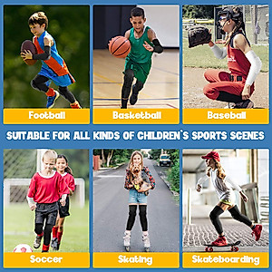 AceList Kids/Youth 5-15 Years Sports honeycomb Compression Knee Pad Elbow Pads Guards Protective Gear for Basketball, Baseball, Football, Volleyball, Wrestling, Cycling...