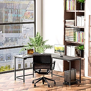 L Shaped Gaming Desk Computer Desk for Office/Writing Corner Desk for Small Space(Ship from US)