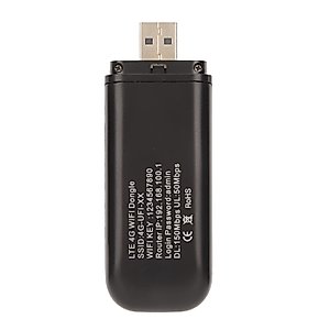 4G USB WiFi Adapter, 4G Mobile WiFi Router Portable Wireless Network Adapter, USB Powered Travel WiFi Hotspot 4G LTE Router, Supports 10 Device Connections