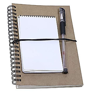 Mini Skater 10Pcs Black Notebook Elastic Spring Bands Connecting Insert Refill Replacement Strap Bands Accessories for Travel Journal