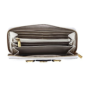 GUESS Izzy Large Zip Around Wallet, Dove Logo
