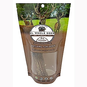 WhiteTail Naturals | Premium Deer Antlers for Dogs (Extra Large) | All Natural Antler Dog Chew | Naturally Shed, Long Lasting Chew Bone, Made in USA