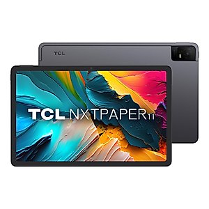 TCL NXTPAPER 11, 2023 Android 13 Tablet 11 inch Full HD+ Paperfeel Screen, 6GB RAM + 256GB Wi-Fi Tablet, Front 8MP + Rear 8MP, 8000mAh Battery, US Version, Dark Gray