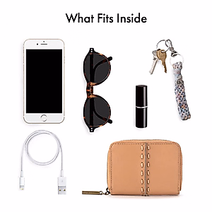 The Sak Maisie Square Crossbody in Leather, Adjustable Strap, Dusty Blue