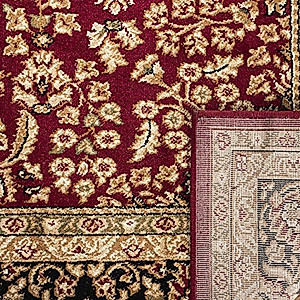 SAFAVIEH Lyndhurst Collection 10' x 14' Red / Black LNH214A Traditional Oriental Non-Shedding Living Room Bedroom Dining Home Office Area Rug