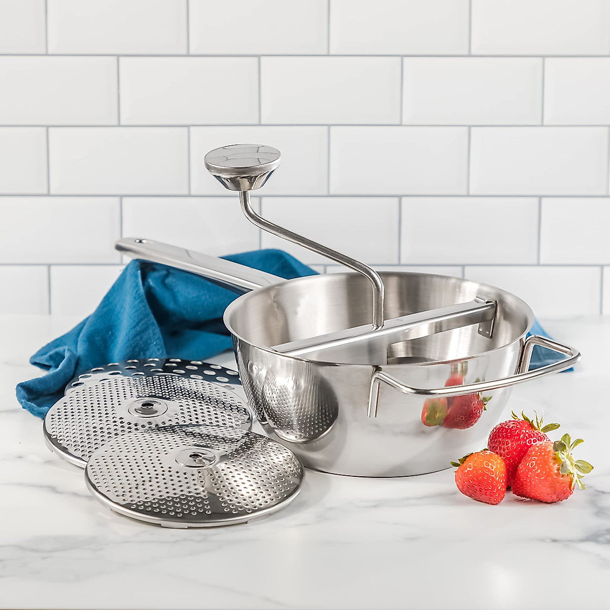 McSunley Stainless Steel Prep-N-Cook Food Mill