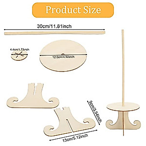 2Pcs Donut Wall Display Stand, Donut Display Board, Wooden Donut Holder Stand Party with 4Pcs Donut Stand Towers for Birthday Party,Wedding Decoration