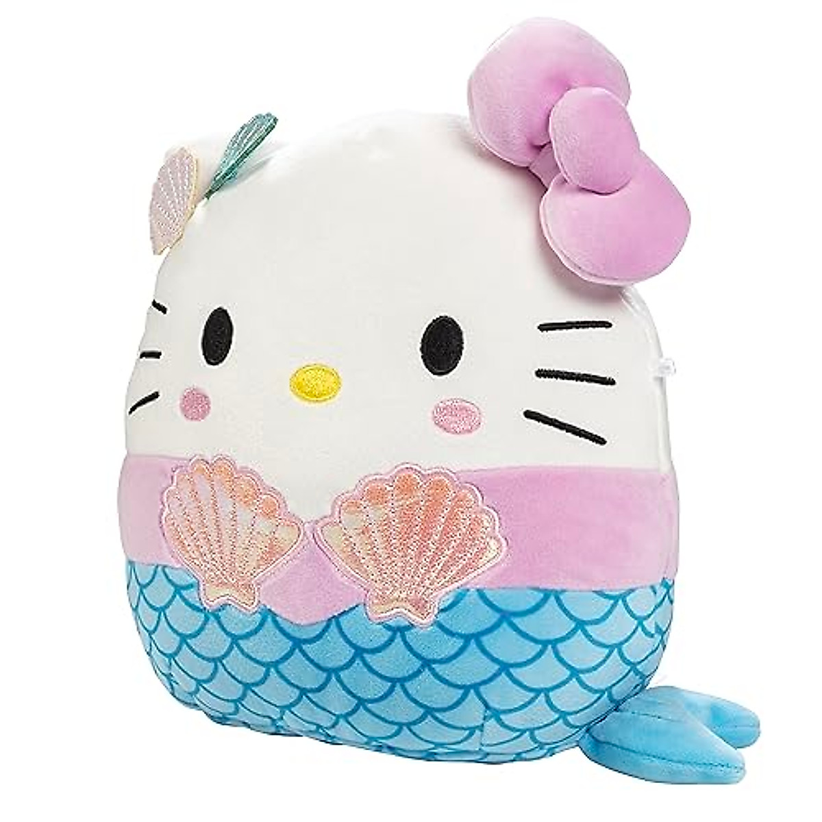 Squishmallows Original 8-Inch Hello Kitty Mermaid - Official Jazwares Easter Plush - Collectible Soft & Squishy Sanrio Stuffed Animal Toy - Add to Your Squad - Gift for Kids, Girls & Boys