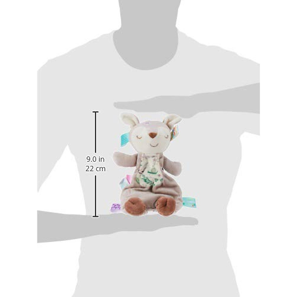 Taggies Lovey Soft Toy, 11-Inches, Flora Fawn