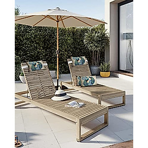 Prime Leader Recliner Head Pillow Ledge Loungers Chair Pillows with Insert Rustic Peacock Lumbar Pillow with Adjustable Strap Outdoor Waterproof Patio Pillows for Couch Beach Pool Office Chair, 2 PCS