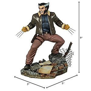 Diamond Select Toys Marvel Gallery: Days of Future Past Wolverine PVC Figure, Multicolor, 9 inches