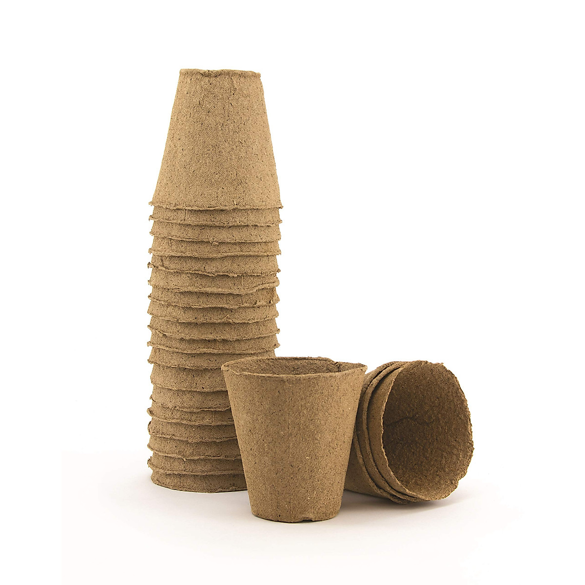 Burpee Biodegradable 3" Round Natural Fiber, 20 pots