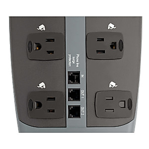 Tripp Lite Protect It! 10-Outlet Surge Protector 8 Ft. (2.43 M) Cord 3345 Joules (Tlp1008teltv)