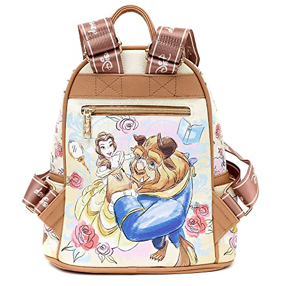 Wondapop Disney Beauty and the Beast Belle 11" Vegan Leather Fashion Mini Backpack