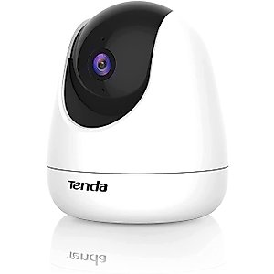 Tenda Gold Baby Monitor, 1080p HD Smart Home Pan/Tilt Camera with Night Vision, Motion Detection for Baby Monitor, Two-Way Audio, with Smartphone App, Designed for Moms and Babies (CP3)
