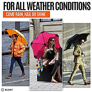 Blunt Metro Travel Umbrella 38” – Waterproof & Wind Resistant Radial Tensioning System – Strong & Compact & Light – Built to Last – Easy to Use [Perfect for Travel] (Black)