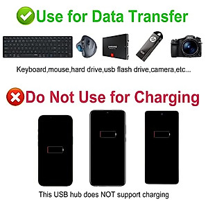 Aceele 4 Port USB 3.0 Hub with 4ft Extended Cable, Ultra Slim USB Type C to USB 3.0 Hub Adapter, USB C Hub for MacBook Pro iMac Samsung Galaxy Note 10 S10 S9 LG Google Chromebook Pixelbook Dell XPS