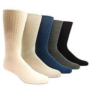 J.B. Field’s 96% Merino Wool Breathable Wrinkle Resistant Non-binding Casual Sock, 3 Pack (Medium (5-9 Shoe), Natural)