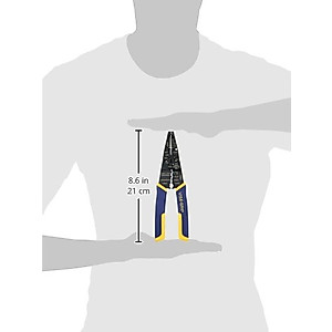 IRWIN VISE-GRIP Wire Stripping Tool / Wire Cutter, 8 inch, Cuts 10-22 AWG, ProTouch Grip (2078309)