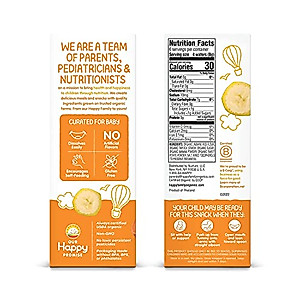 Happy Baby Gentle Teethers Organic Teething Wafers Banana Sweet Potato, Soothing Rice Cookies for Teething Babies Dissolves Easily Organic Gluten Free No Artificial Flavor,0.14 Ounce (Pack of 12)