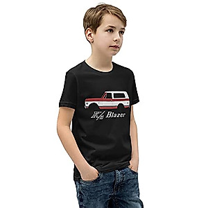 1971 Chevy K5 Blazer CST Red and White Vintage Truck Owner Youth Short Sleeve T-Shirt