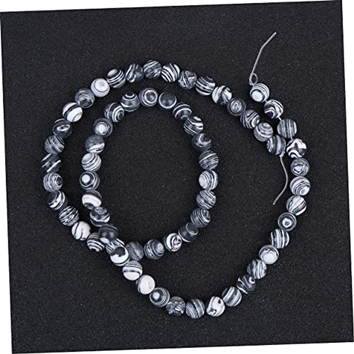 Round Loose Beads 92pcs Crystals Beads Kit Gasket Material Loose Beads for Loose Beads Charms Malachite Gemstone Bead Colored Stone Beads DIY Craft Beads Making Bead Suite Beads