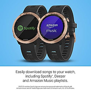 Garmin Forerunner 645 Music, GPS Running Watch With Garmin Pay Contactless Payments, Wrist-Based Heart Rate And Music, Rose Gold