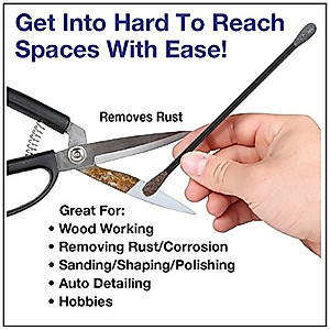 Sandits 15 Pack Fine Detailing Sanding Sticks 120/180 and 400/800 Grit