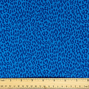 Stitch & Sparkle 100% Cotton 44" Wild Spots Sewing & Craft Fabric by The Yard, Lapis