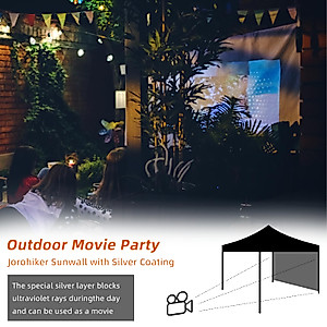 Instant Canopy SunWall 10x10 Canopy Wall Sidewall for Pop Up Canopy Tent,1 Piece Sidewall Only (10x10, Black)