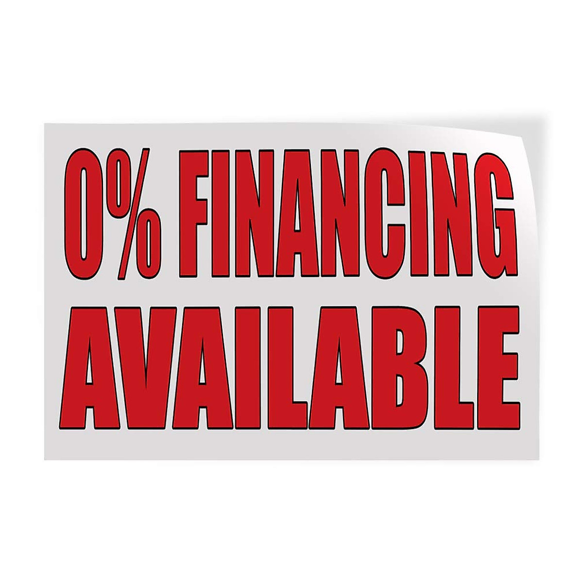 Decal Stickers Multiple Sizes 0% Financing Available Auto Body Shop Car B Industrial Vinyl Safety Sign Label Business 20x14Inches