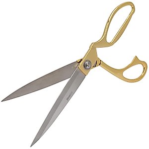 10.5" Heavy Duty Gold Scissors – Sharp Stainless Steel Scissors Gold 10.5 Inch All Purpose Scissors Professional Scissors Heavy Duty Grand Opening Scissors Best Gold Scissors for Office