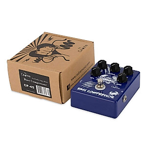 Caline Electric Guitar Effects Pedal Mini Bass Compressor True Bypass Effect Pedal Aluminium-alloy Blue CP-45