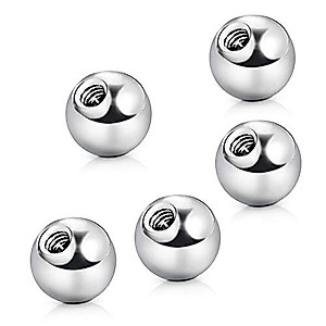 VCMART 20 Pcs Universal Piercing Jewelry Replacement Balls, 16G