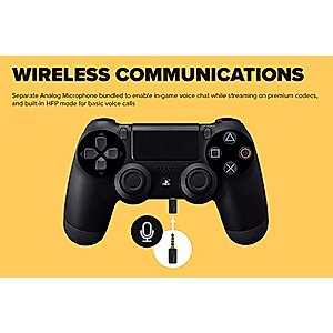 Creative BT-W3 Bluetooth 5.0 USB-C Audio Transmitter, aptX LL and aptX HD, 3.5 mm Analog Mic for Voice Chat Support, Codec Indicator and Selection, Plug-and-Play for PS4, Nintendo Switch, PC, and Mac