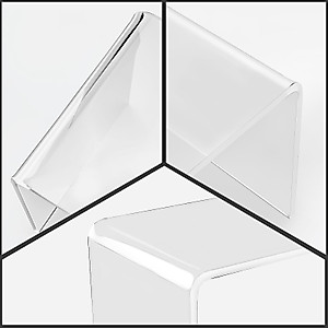 NEJHC Acrylic Coffee Table, 44" x 16" x 16" x 4/5'' Thick Clear Modern All Acrylic Waterfall Living Room Tables