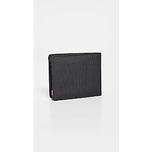 Herschel unisex adult Roy Rfid Bi Fold Wallet, black, One Size US