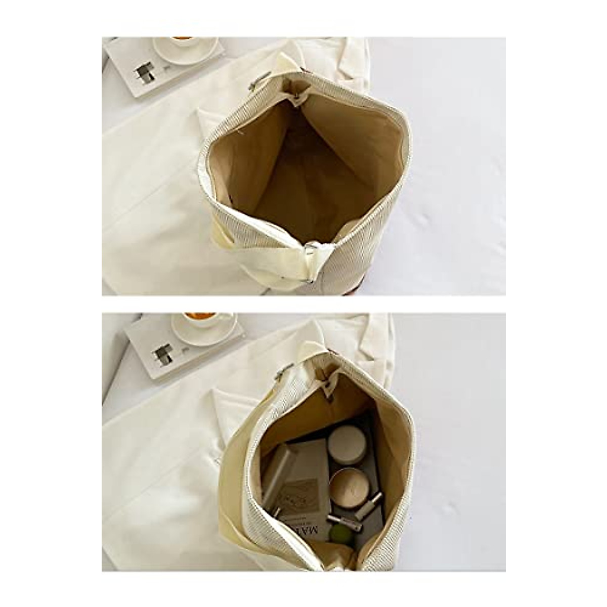 Ulisty Women Large Capacity Corduroy Tote Bag Casual Messenger Bag Hobo Bag Crossbody Bag Shoulder Bag Handbag black