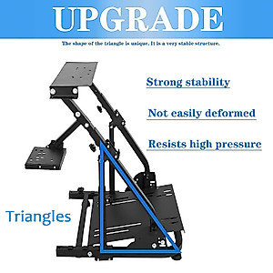 Marada Racing Wheel Stand Steering Wheel Stand Ultra-stable 4 Support Arms fit for Logitech, G25 G27 G29 G920 T300RS, Sim Racing Stand, No Steering Wheel Pedal Shifter Handbrake