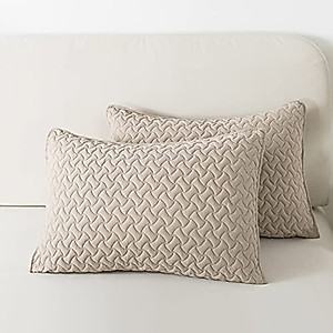 B2EVER Beige King Size Quilt Bedding Sets with Pillow Shams, Lightweight Soft Bedspread Coverlet, Quilted Blanket Thin Comforter Bed Cover for All Season Spring Summer, 3 Pieces, 104x90 inches