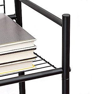 L&H UNICO 3-Tier Free Standing Wire Rack Durable Metal Shelving Storage Unit for Bathroom Laundry Kitchen Office, Black