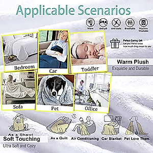 Socira Weed Blanket, Marijuana Gifts Flannel Sherpa Blanket, Large Leaf Blanket Soft Bed Blanket,Cozy Fleece Throw Blanket for All-Season,Weed Stuff Sheets for Bedroom Living Room 60''X80''