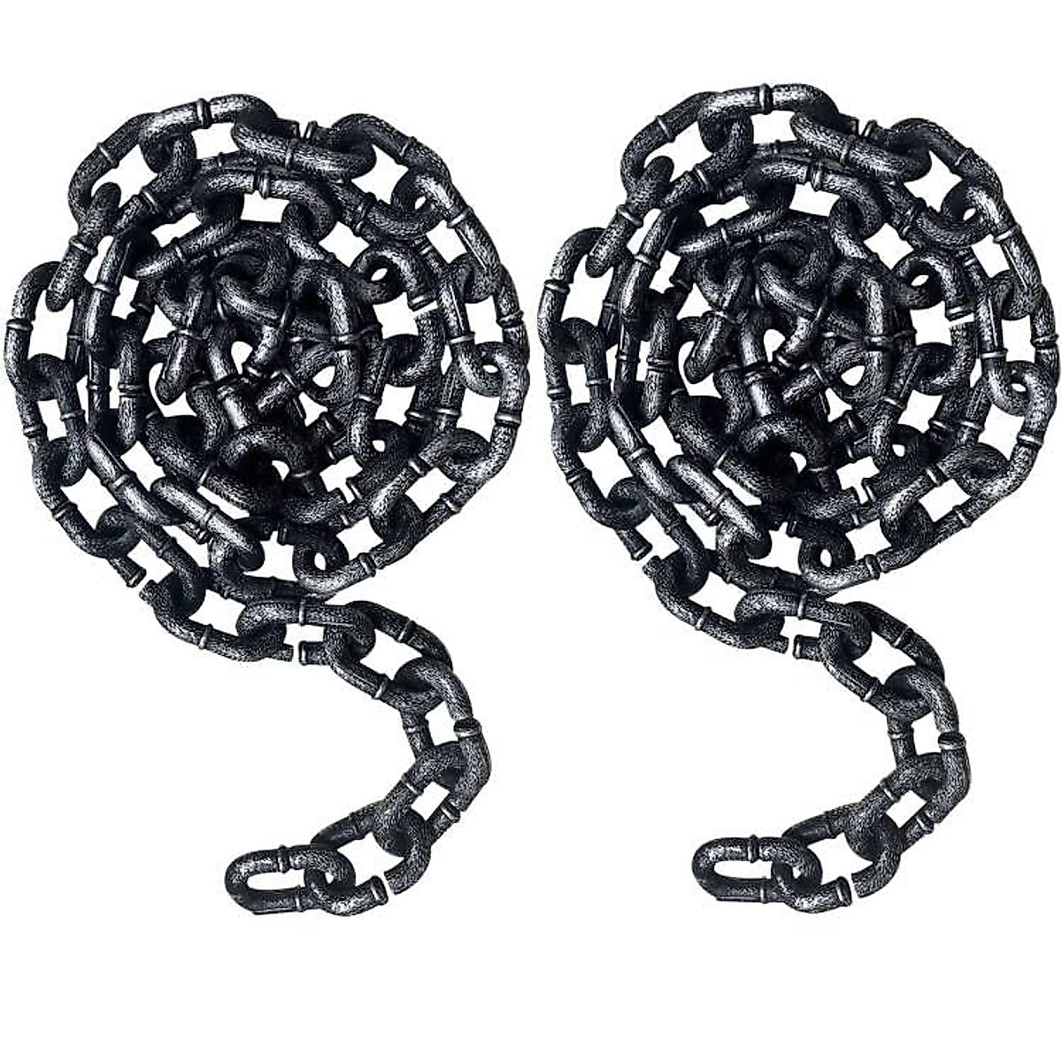 Lodou Halloween Decoration Chain,Plastic Chains Props,Halloween Costume Chain Prison Chain for Halloween Party Decoration Cosplay Accessory (2)
