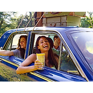 Tervis Clear & Colorful Lidded Made in USA Double Walled Insulated Tumbler Travel Cup Keeps Drinks Cold & Hot, 16oz, Pink Lid