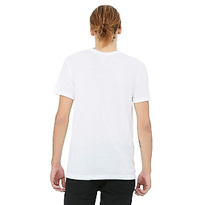 Bella+Canvas Perfect Tri-Blend Fashionable T-Shirt, Large, Solid White Triblend
