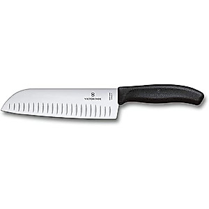 Victorinox 7-Inch Swiss Classic Santoku Knife with Granton Blade