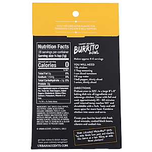 Urban Accents Tangy Adobo Burrito Bowl Seasoning Mix, 1 oz
